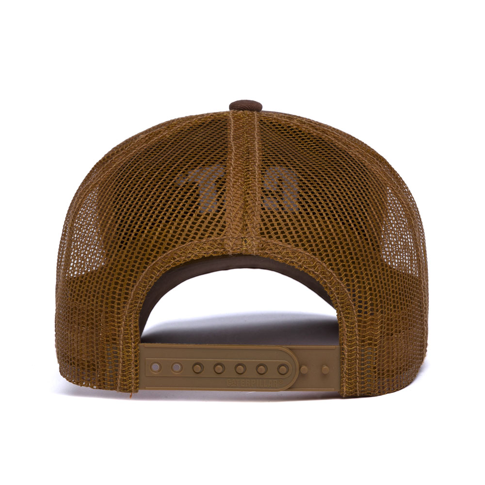 Trucker 2d logo hat - Russet-white - Ch - unit